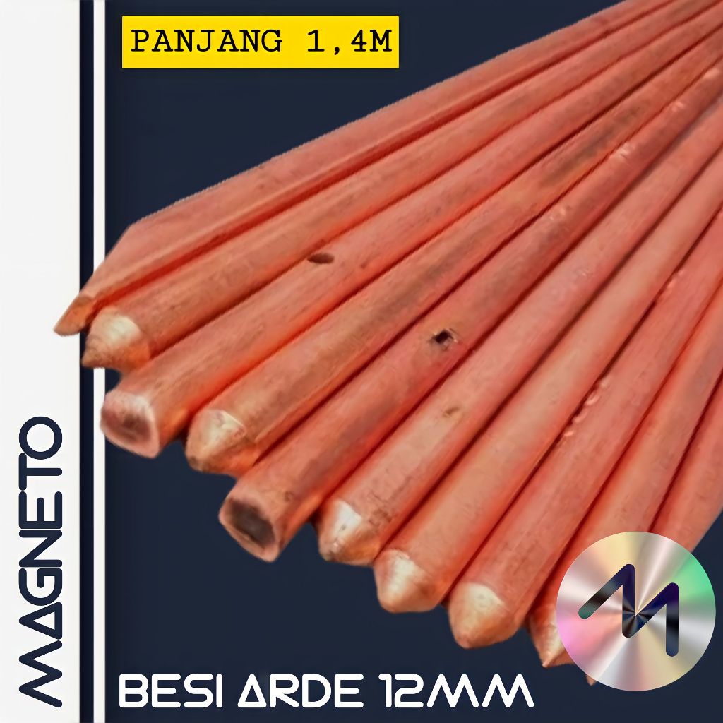 Jual BESI ARDE 12mm BATANG BESI 1.4 meter GROUND ROOD UNTUK GROUNDING ...