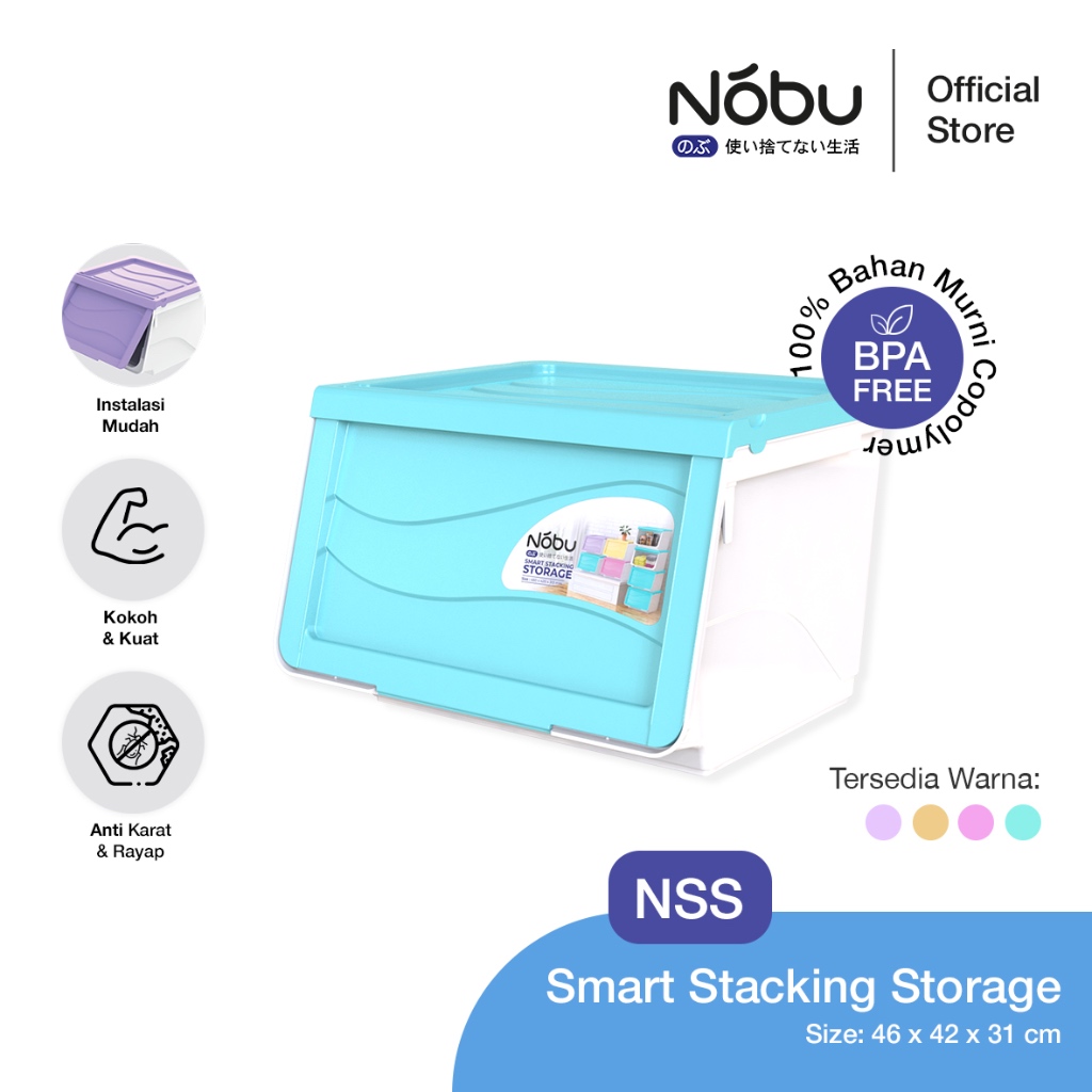 Jual NOBU Smart Stacking Storage | Shopee Indonesia