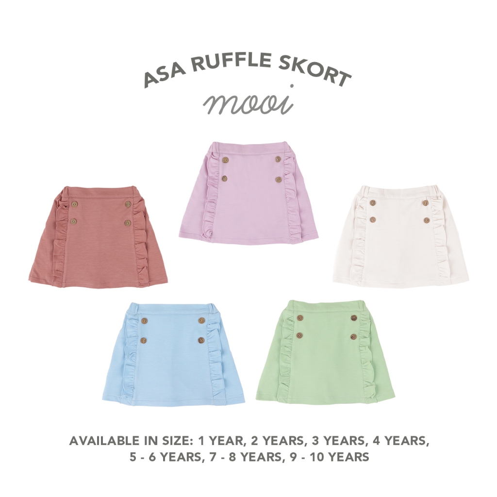 Jual Mooi Rok Celana Skort Anak Perempuan Asa Ruffle Skort | Shopee ...