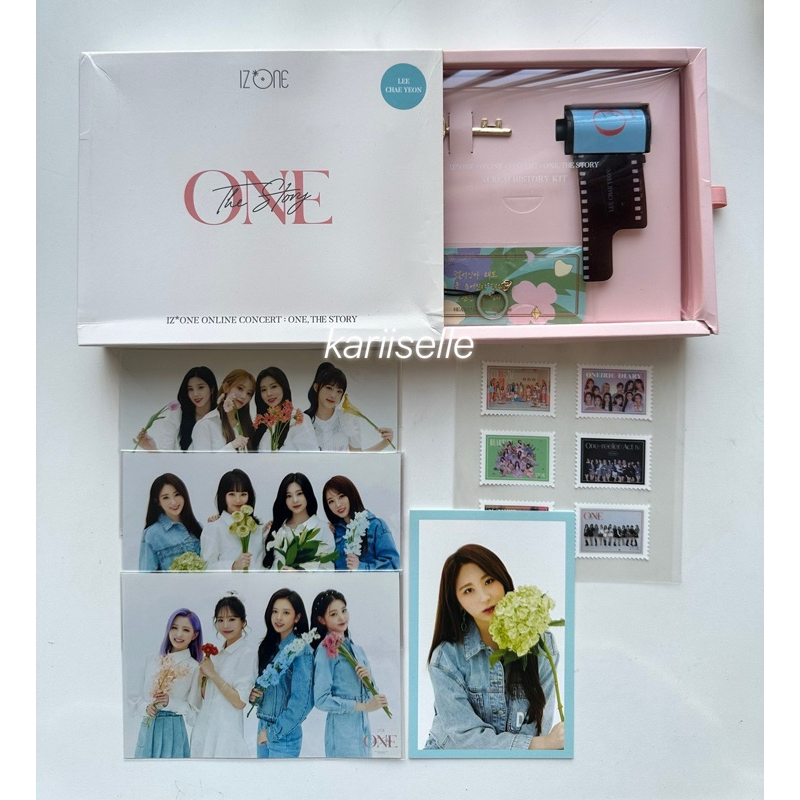 Jual Iz*one one the story history kit lee chaeyeon fullset ots md merchandise izone postcard pc ...
