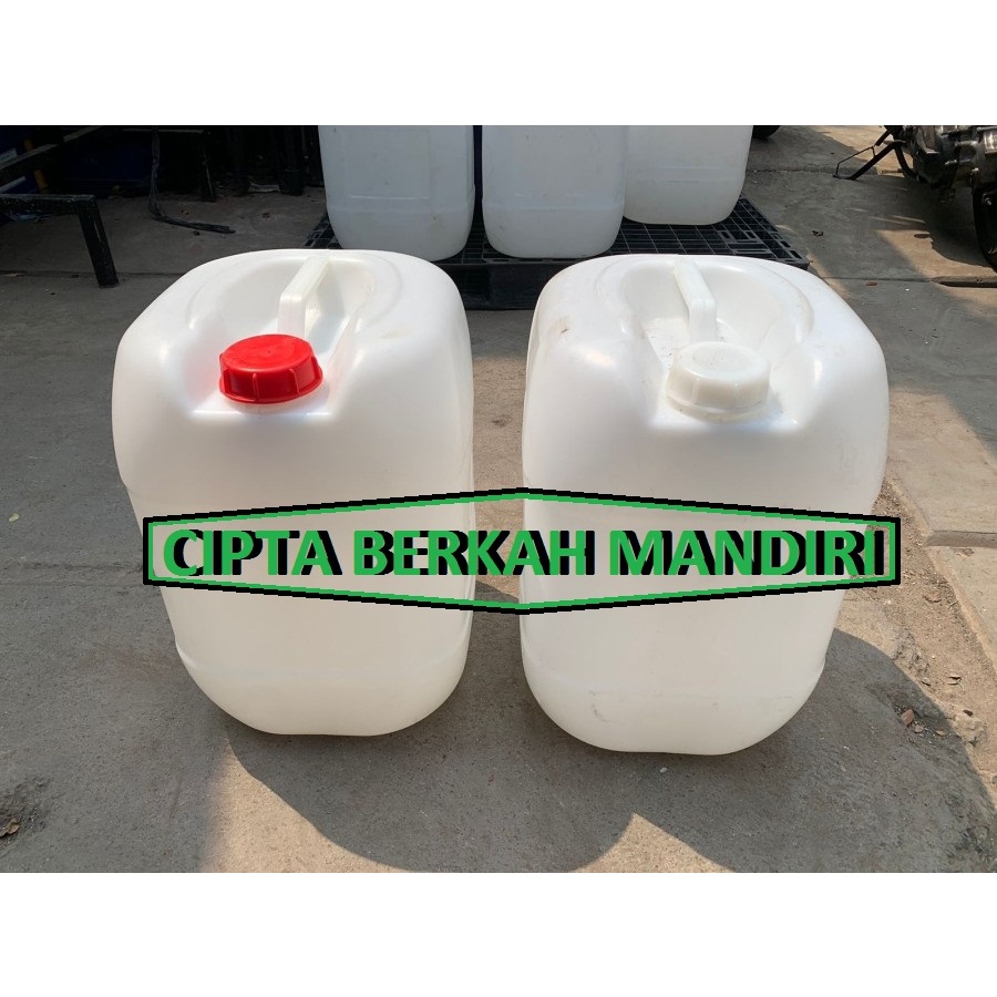Jual Jerigen putih 25kg jerigen putih 25 liter drigen putih 25kg ...
