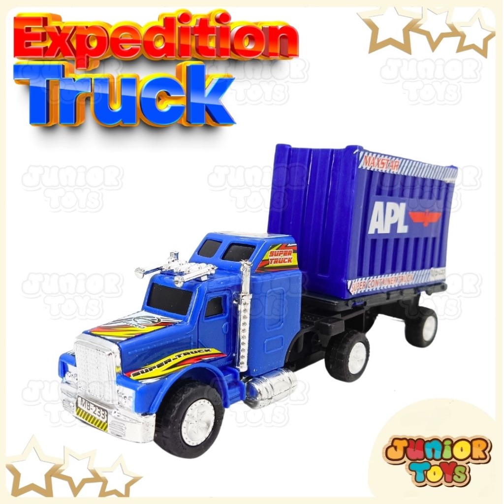 Jual Mobil Truk Mainan Anak Mobilan Container Kurir Paket JNE J&T ...