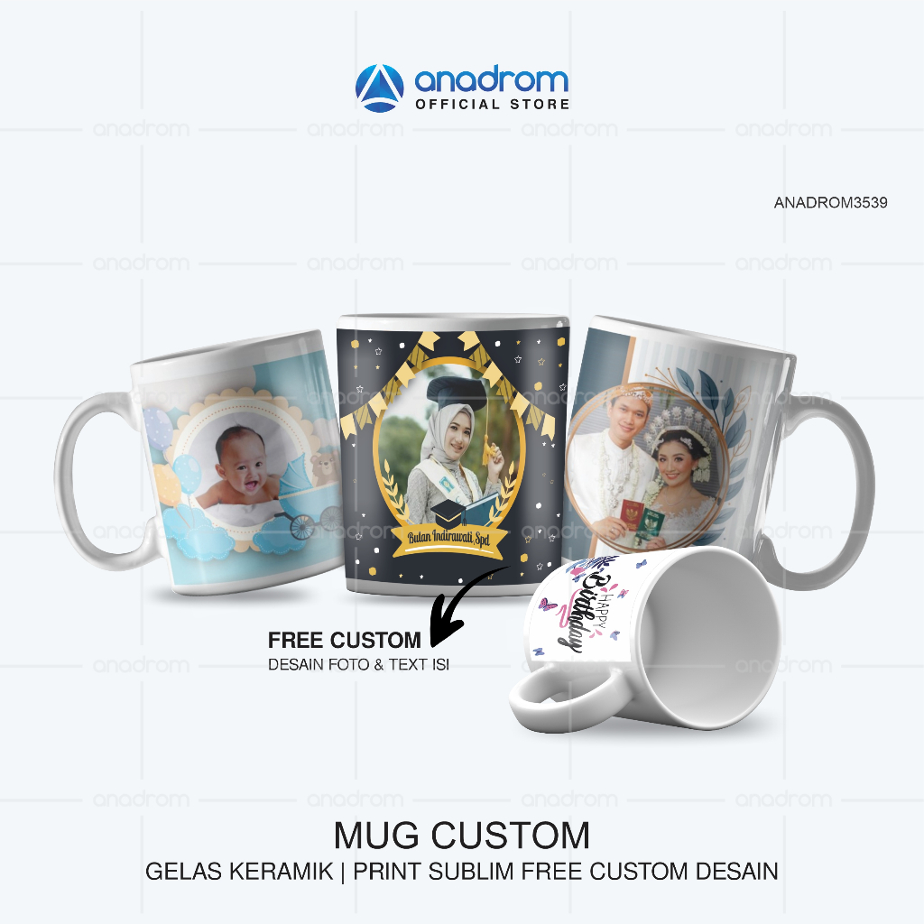 Jual Cetak Mug Custom | Mug Import | Print Mug Gelas Souvenir | Tempah ...