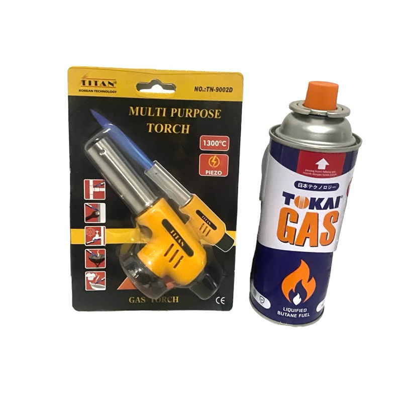 Jual paket Gas Touch Titan + Tokai Refill Gas Portable Makanan BBQ ...