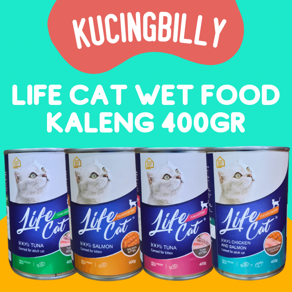 Jual Life 400gr KALENG makanan kucing basah life cat | Shopee Indonesia