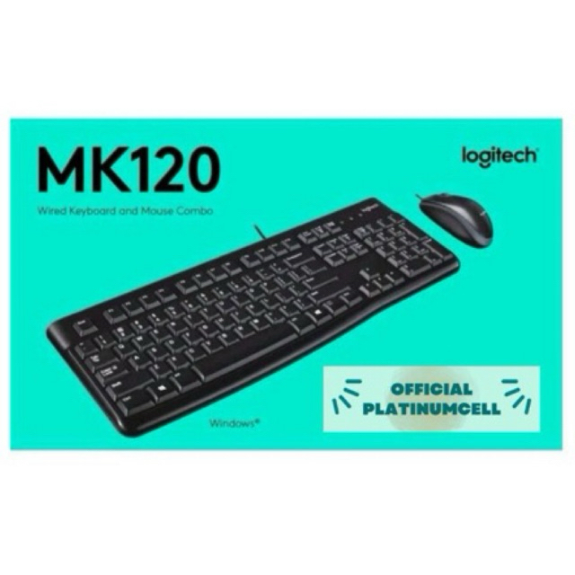 Jual LOGITECH K120 Combo Desktop Plug And Play USB Keyboard | Shopee ...