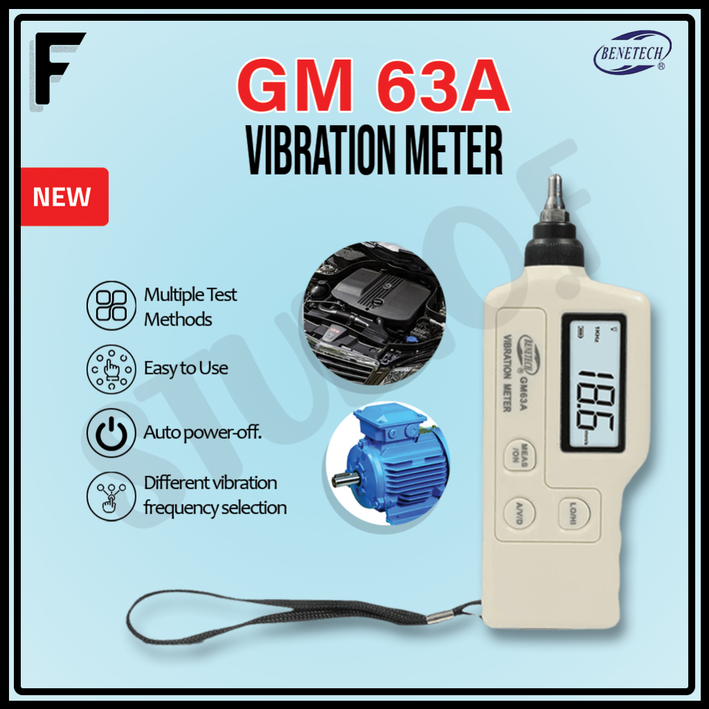 Jual BENETECH Vibration Analyzer GM63A - BENETECH Penganalisis Getaran Perangkat Pengukur ...