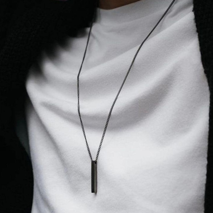 Jual KALUNG TITANIUM LIONTIN BALOK HITAM ANTI KARAT DAN LUNTUR | Shopee ...