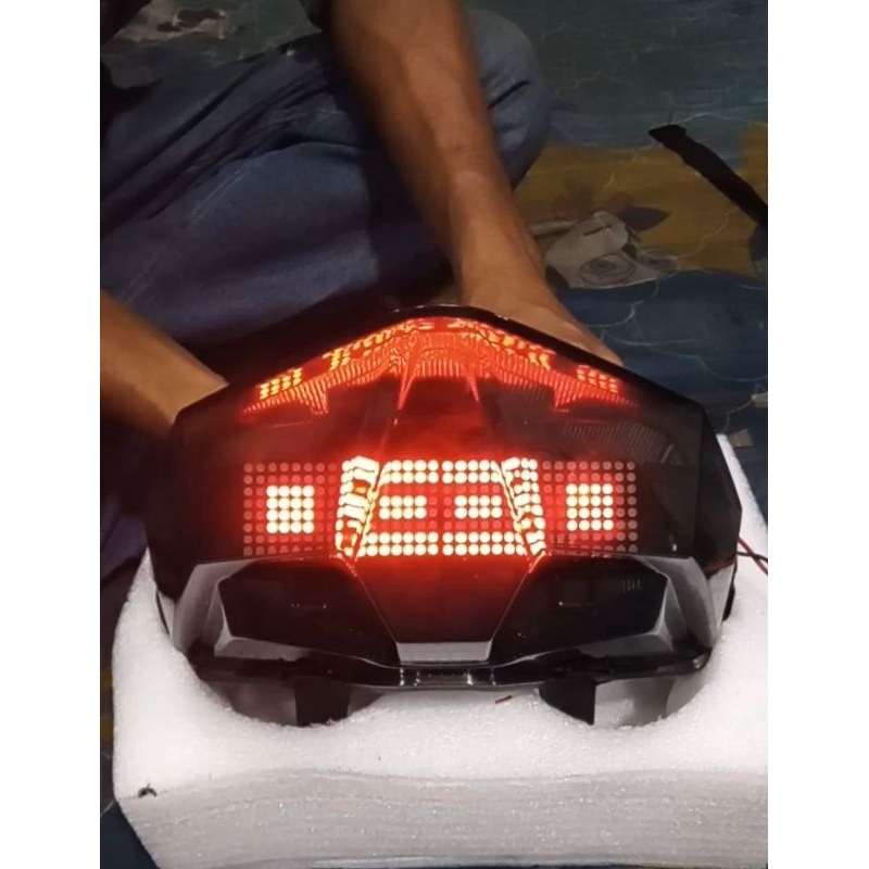 Jual stoplamp running teks animasi vario new, full pnp | Shopee Indonesia