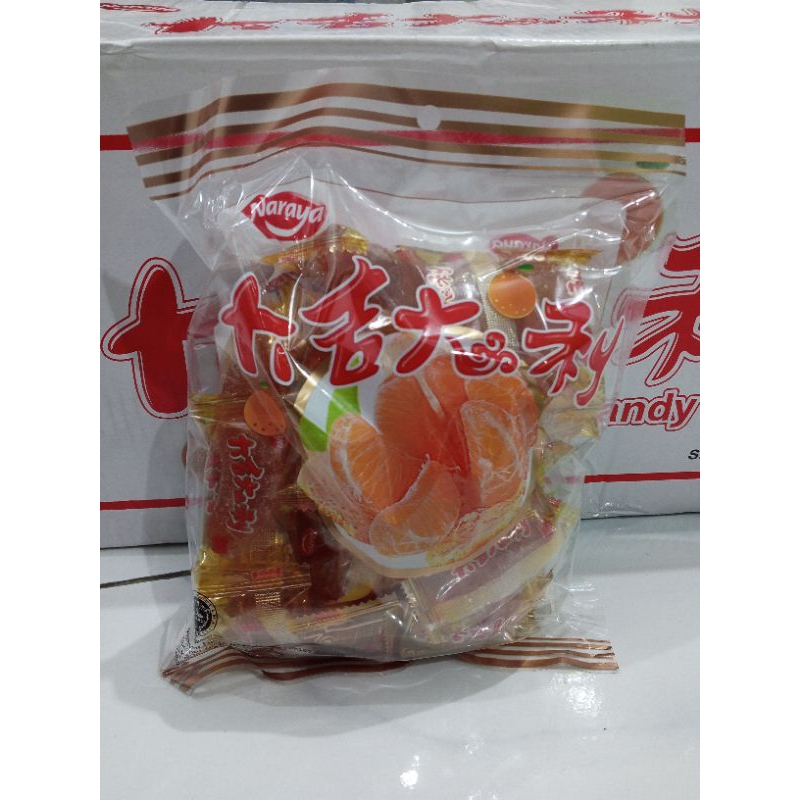 Jual Naraya Orange Candy 500gr / permen jelly rasa jeruk | Shopee Indonesia
