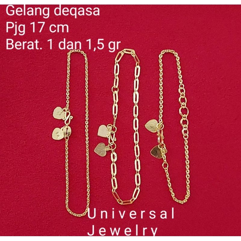Jual Gelang Medan Dewasa Emas Muda satu gram | Shopee Indonesia