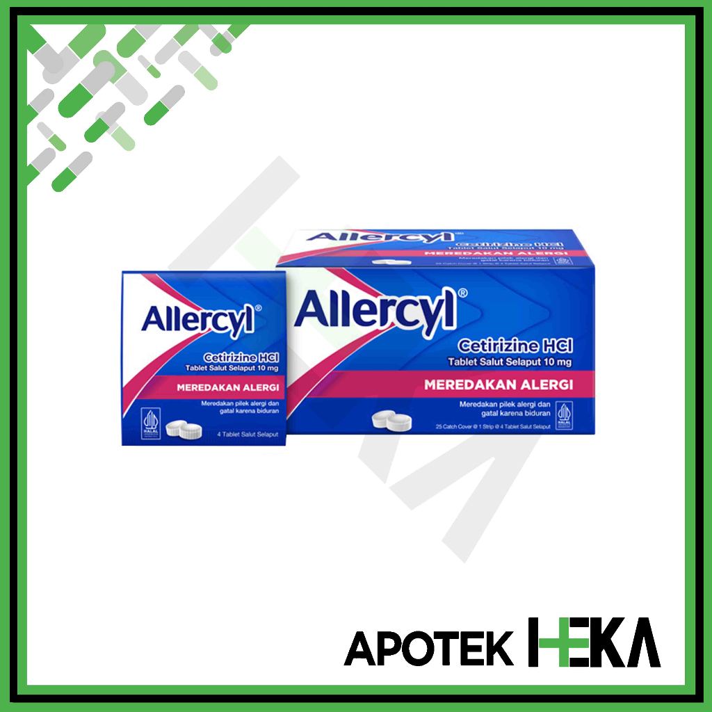 Jual Allercyl Box isi 25x4 Tablet - Obat Alergi (SEMARANG) | Shopee ...
