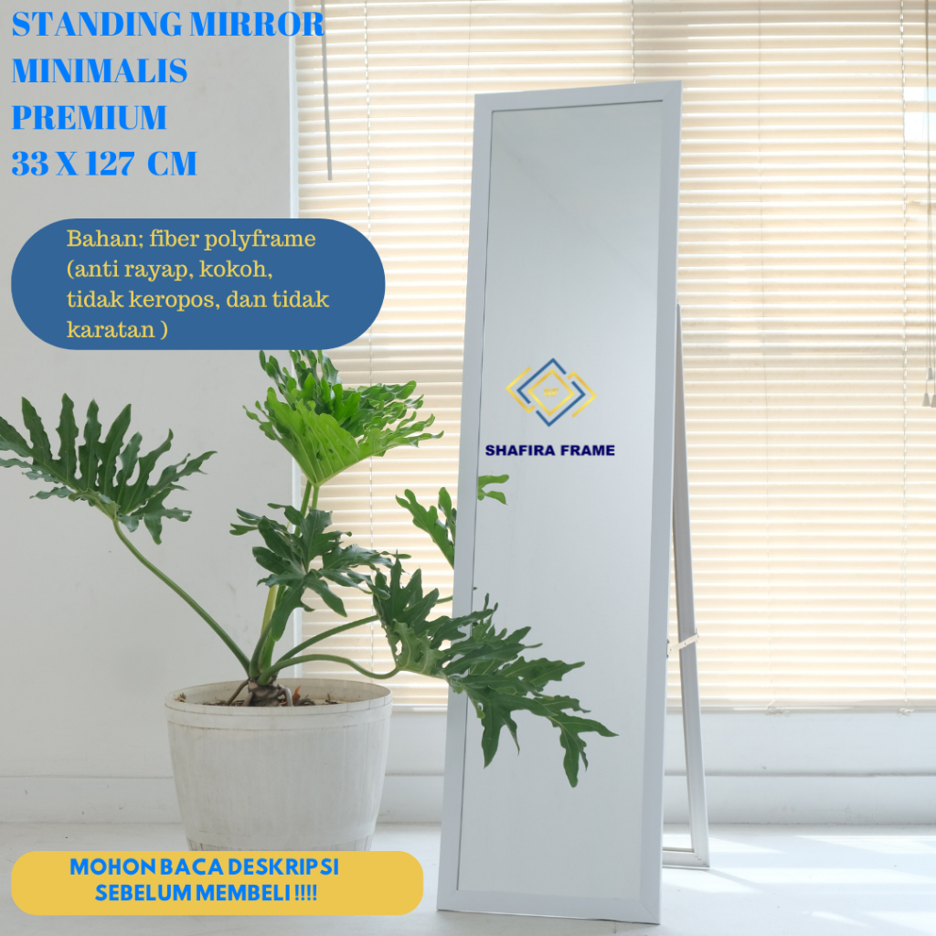 Jual Cermin aesthetic Standing mirror minimalis premium / cermin ...