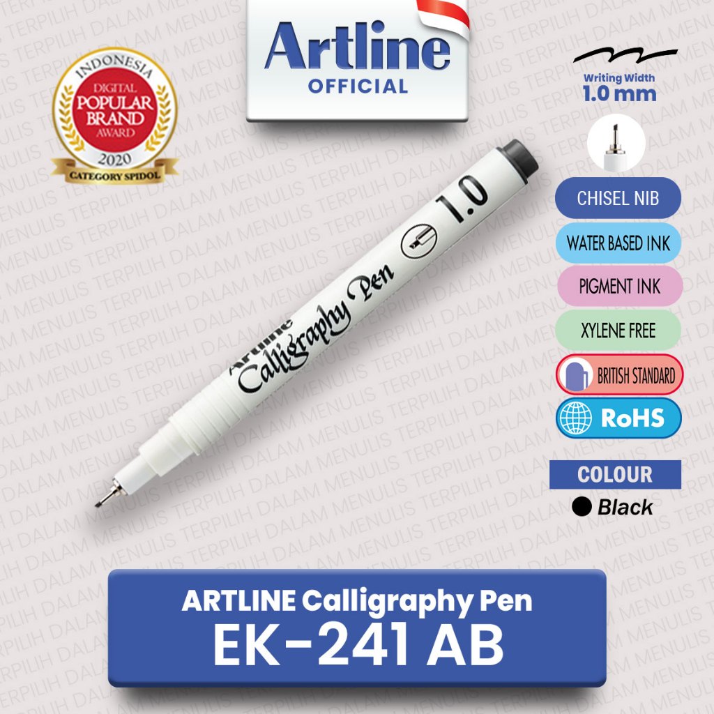 Jual ARTLINE Ballpoint Calligraphy Kaligrafi Lettering Pen Arabic 1 mm ...