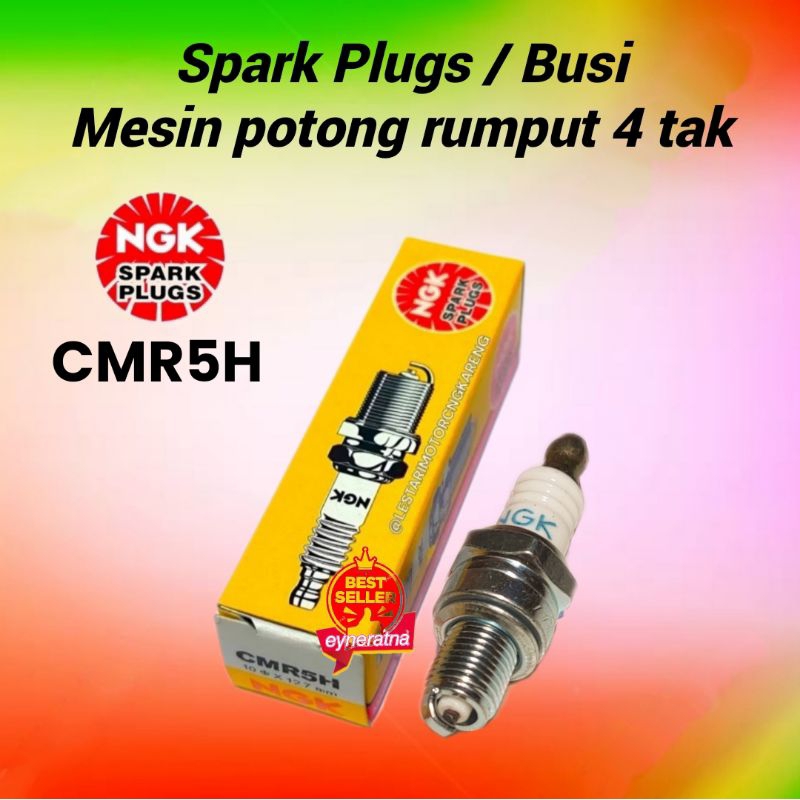Jual Busi mesin potong rumput 4 tak/spark plug NGK CMR5H drat panjang | Shopee Indonesia