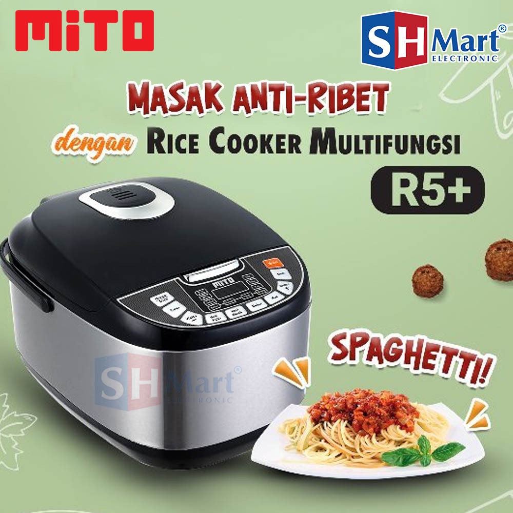 Jual RICE COOKER DIGITAL MITO R5+ KAPASITAS 2 LITER 8 IN 1 GARANSI ...