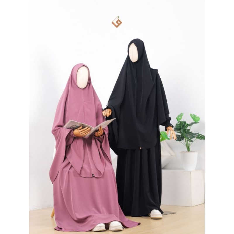 Jual Abaya Nadine by Fahimna Abaya/ Gamis set Dewasa Bahan Channel ...