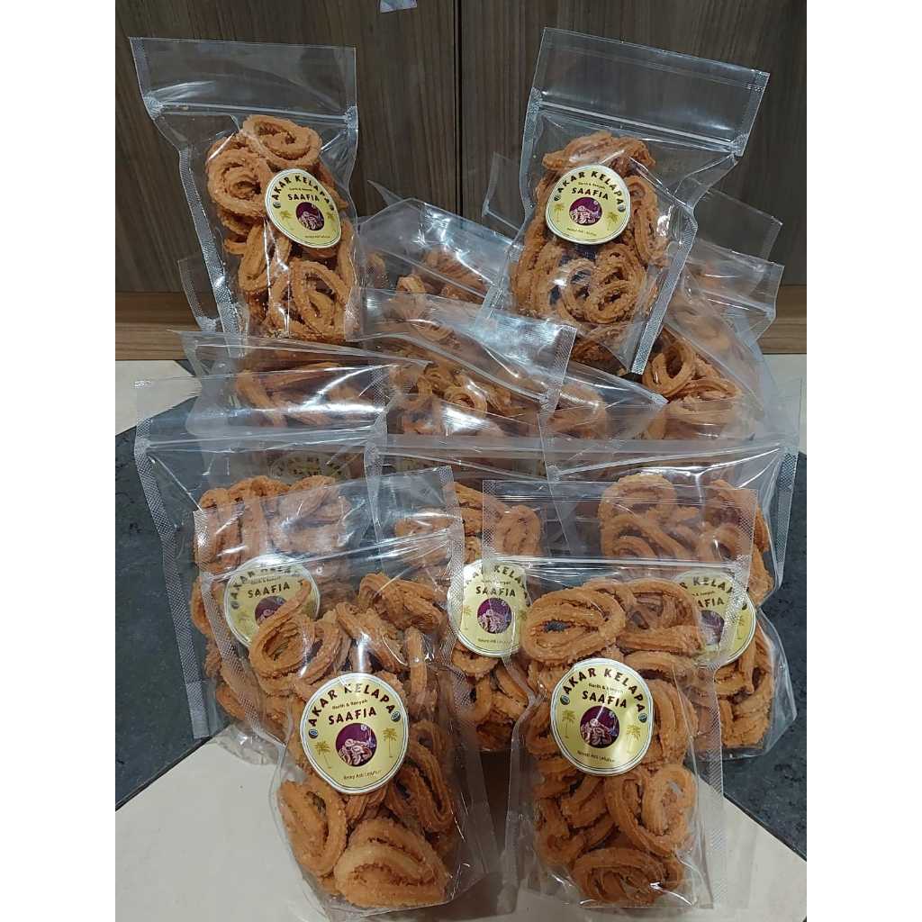 Jual Kue Kering Akar Kelapa / Cemilan Khas Betawi / Snack - 250 gram ...