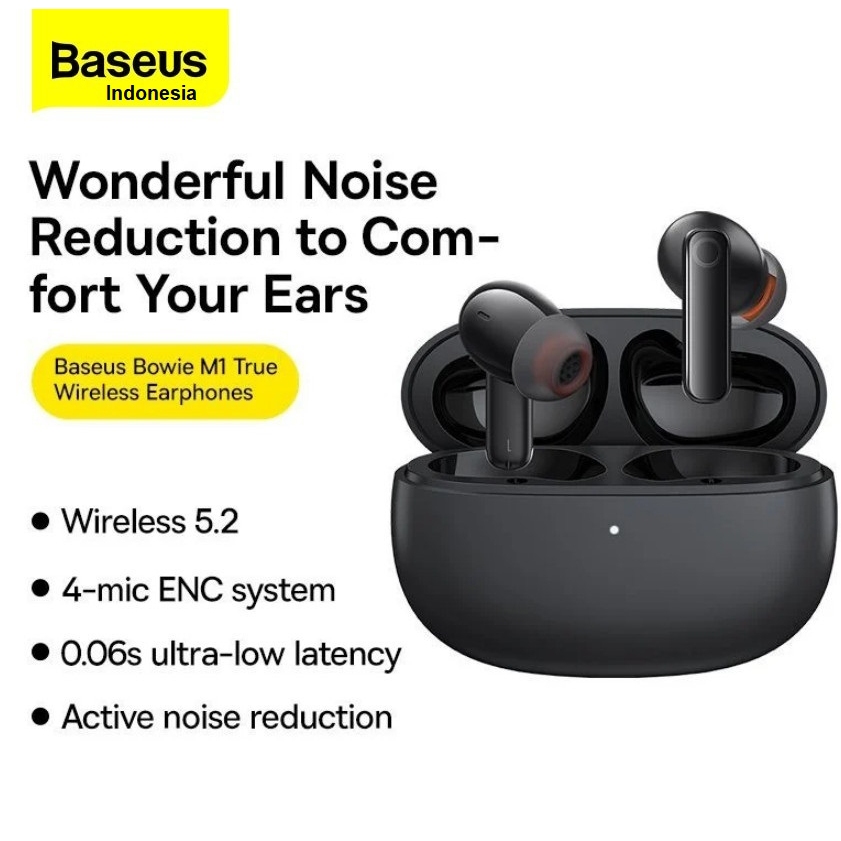 Jual Baseus TWS Bowie MZ10 Bluetooth 5.3 ENC Earphone Earbuds Headset ...