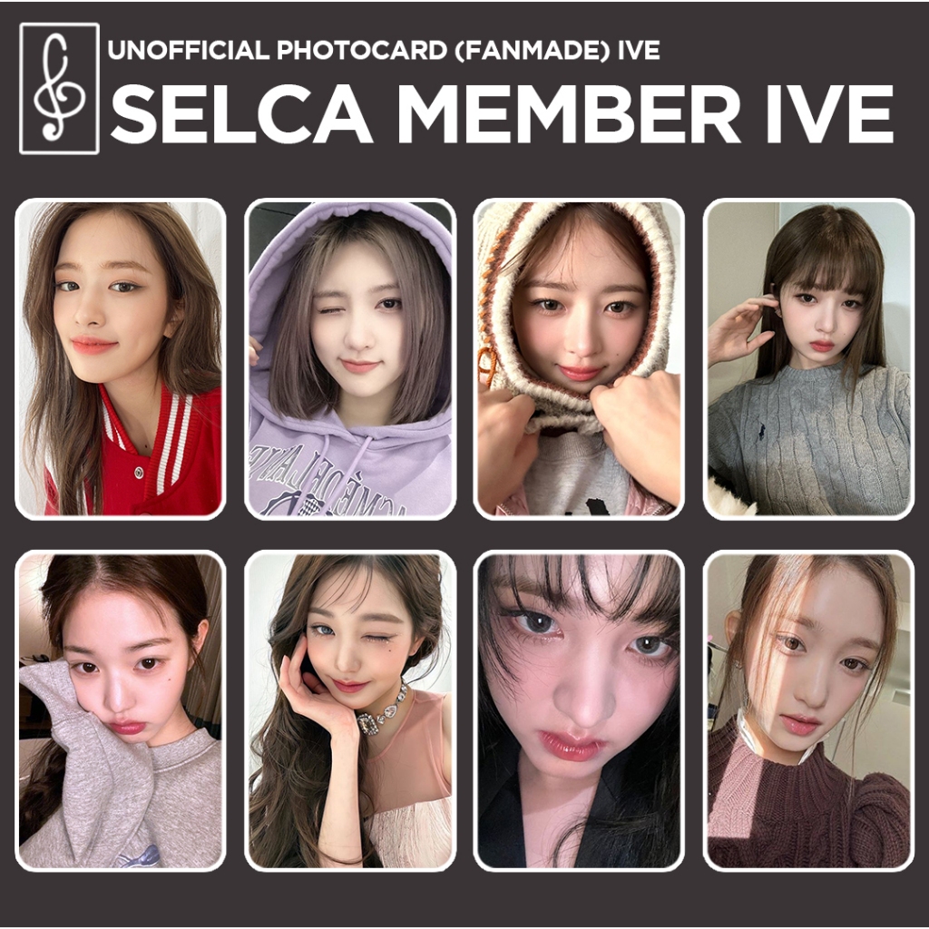 Jual [IVE] SELCA UNOFFICIAL PHOTOCARD | Shopee Indonesia