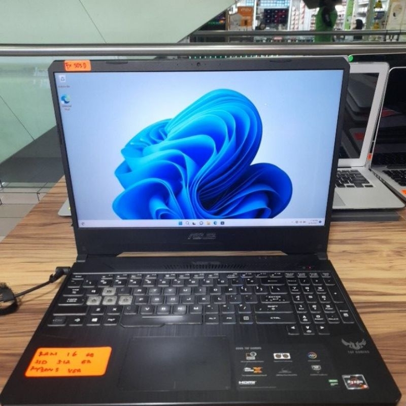 Jual laptop asus amd ryzen 5 ram 16gb ssd 512gb tuf gaming fx505dt gtx ...