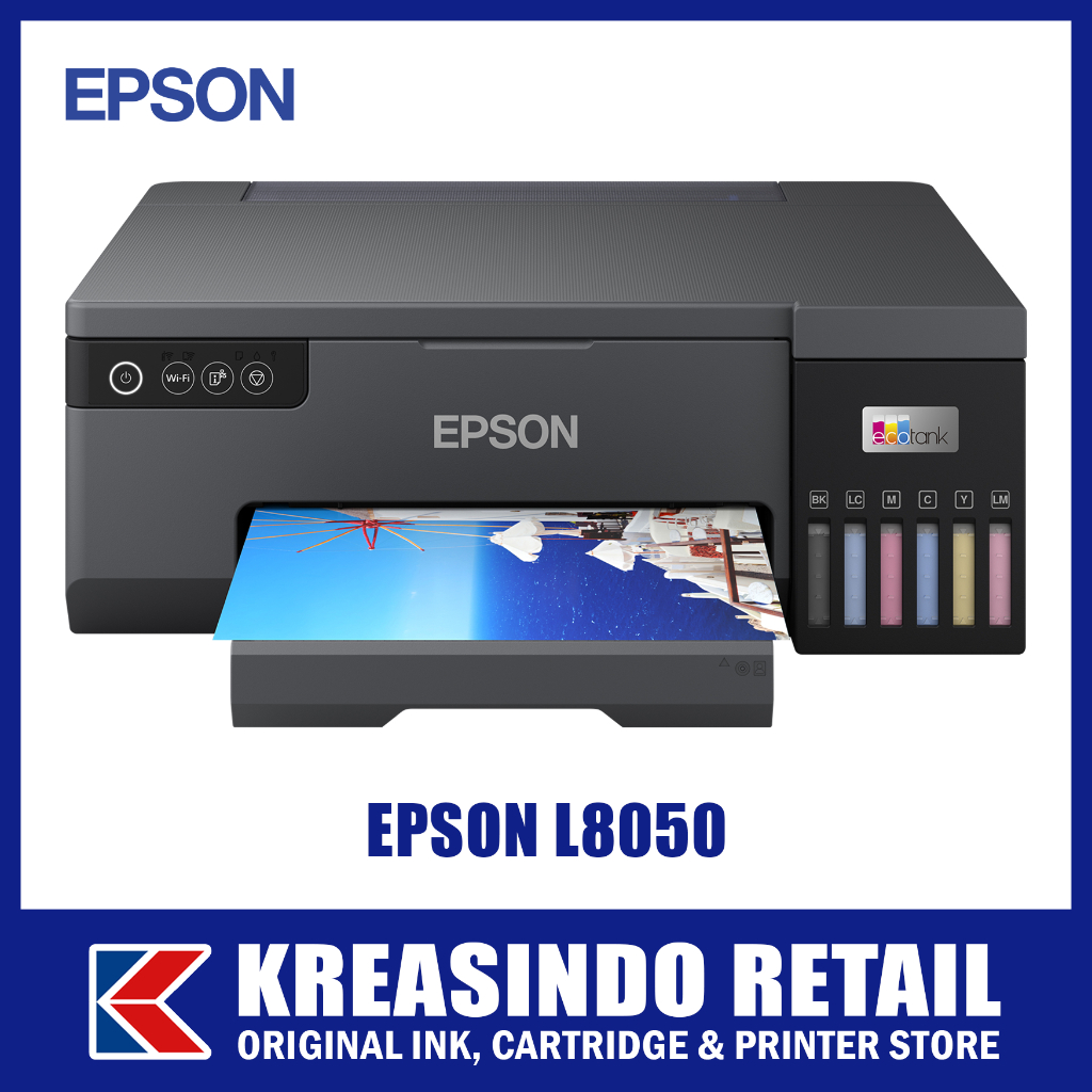 Jual Epson L8050 WiFi Photo Printer 6 Warna (Pengganti L805) | Shopee Indonesia