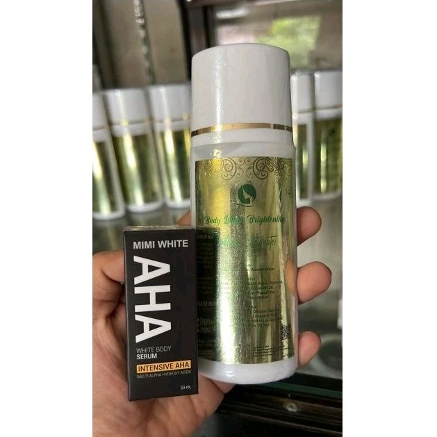 Jual Paket perawatan badan LTS ( Body lotion Brightening+ Serum AHA ...