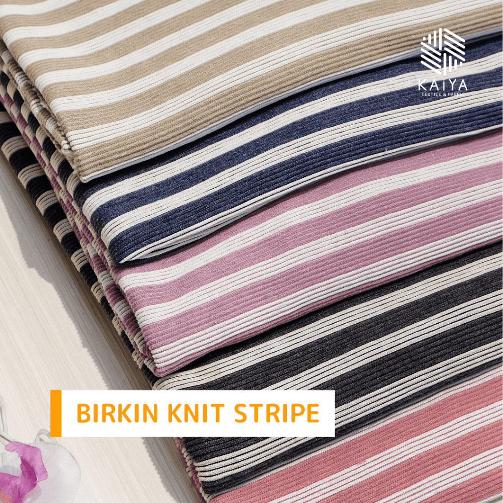 Jual Bahan Kain Birkinn Knit Stripe per 0,5 kg | Shopee Indonesia