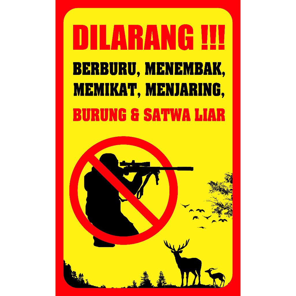 Jual BANNER DILARANG BERBURU | Shopee Indonesia Jual BANNER DILARANG BERBURU | Shopee Indonesia