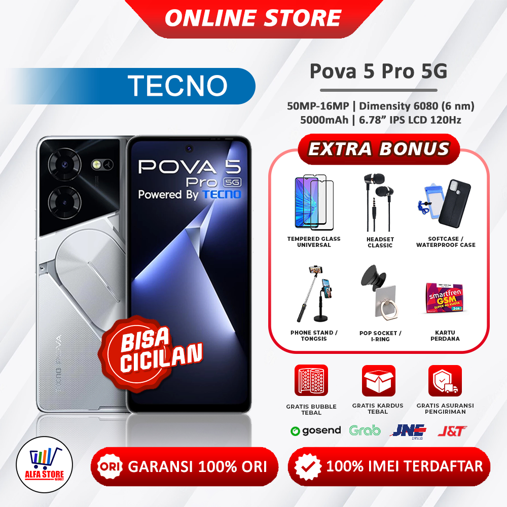 Jual Tecno Pova 5 Pro 5G ram 8+8/256Gb pova6 ram 8/256gb pova5 ram 8/256gb pova4 ram 8/128gb ...