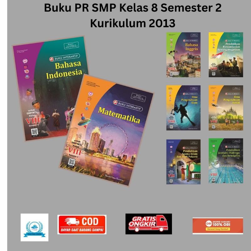 Jual Buku PR interaktif SMP Kelas 8 Semester 2 K13 Tahun 2024 Penerbit Intan pariwara | Shopee ...