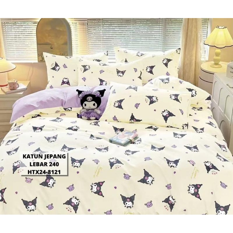 Jual SPREI Set Katun Jepang Motif Anak Stitch Panda Bear Hellokitty ...
