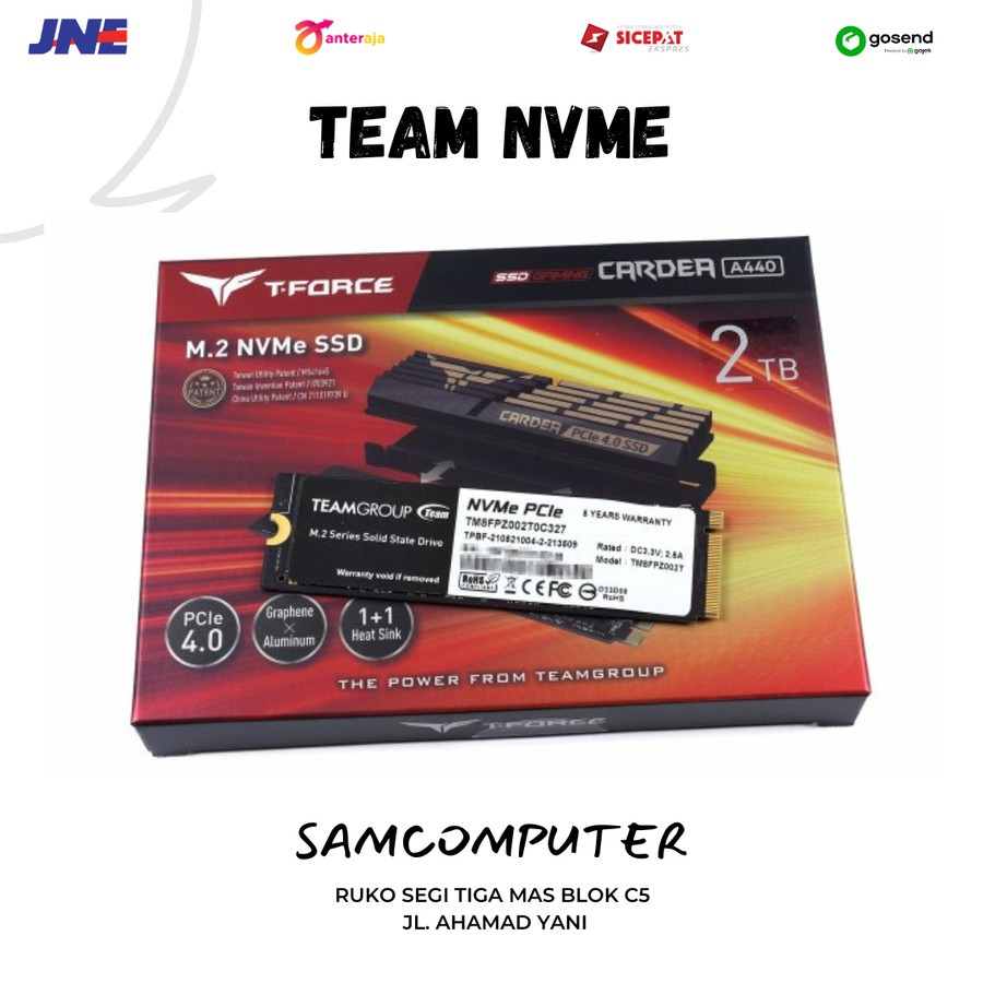 Jual SSD Team Cardea A440 2TB M.2 Nvme Pcie4.0 x4SSD Team Cardea A440 ...