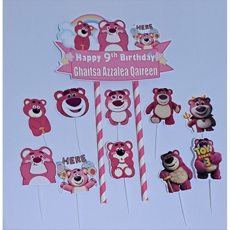Jual TOPPER CAKE LOTSO BISA CUSTOM TULISAN | Shopee Indonesia