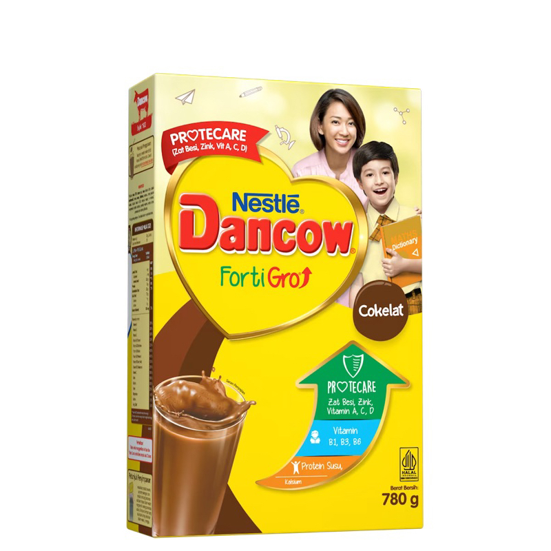 Jual DANCOW FORTIGRO COKELAT KEMASAN 780G | Shopee Indonesia