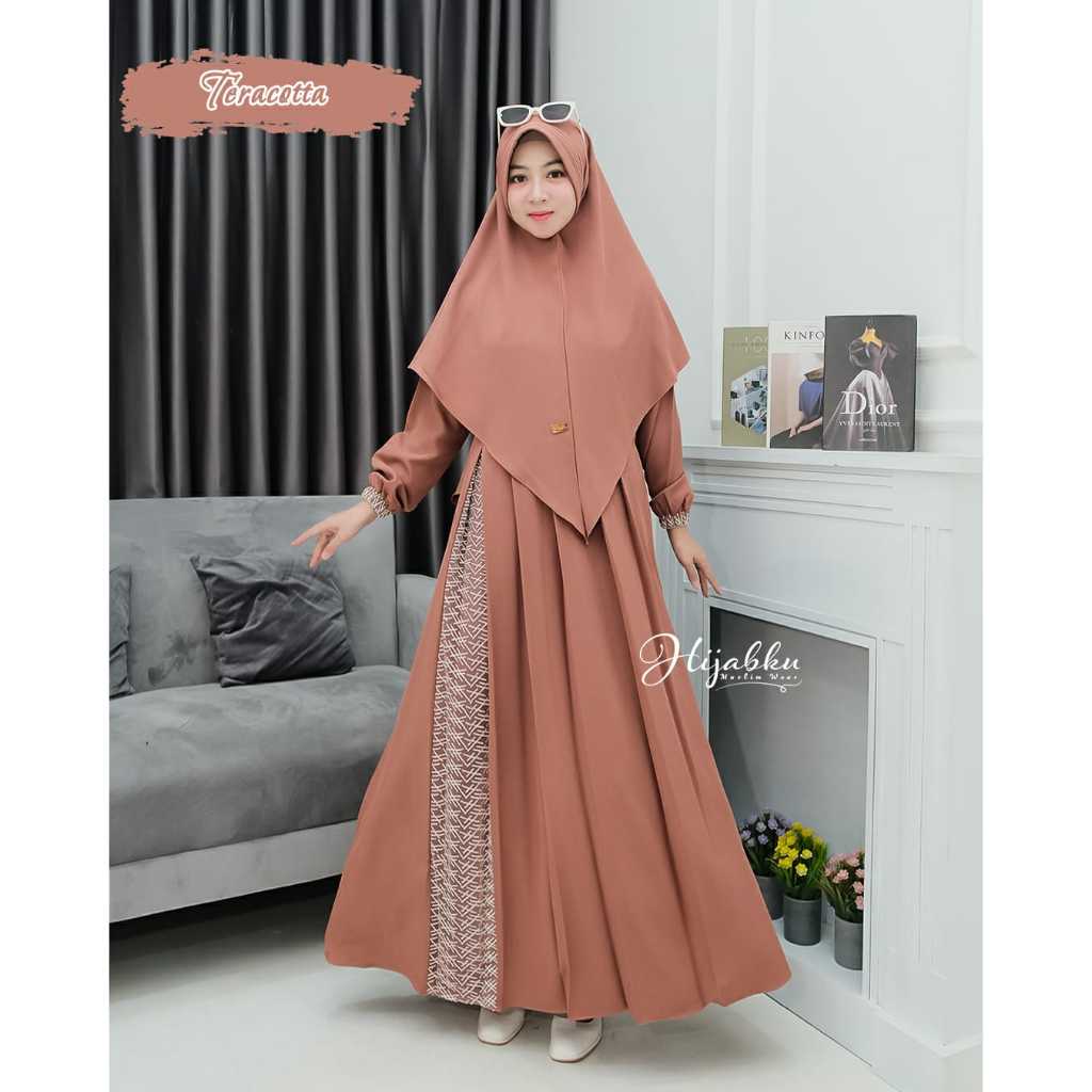 Jual Gamis SYARI DEVIA ori hijabku RIMEL renda tebaru baju modis modern ...