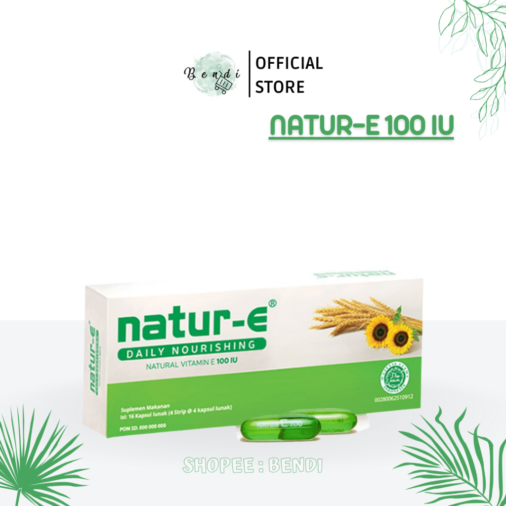 Jual NATUR E Daily Nourishing Natural Vitamin E 100 IU 16 Kapsul Lunak ...