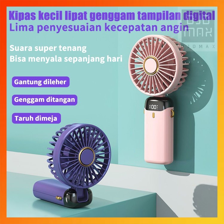 Jual DJDMax Kipas Kecil Portabel Mini Kipas Gantung Leher Genggam ...