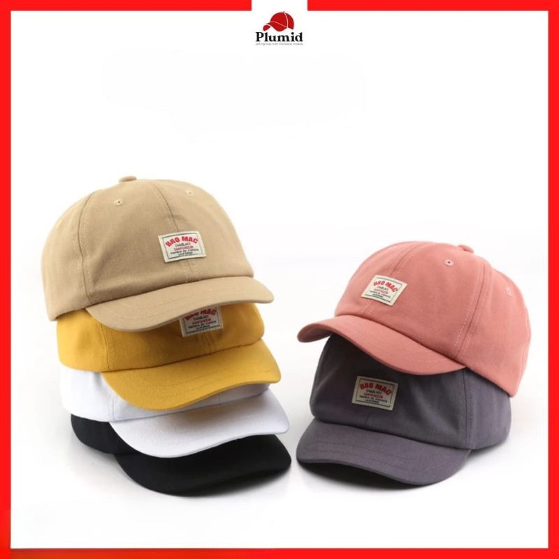 Jual PLUMID - Topi baseball model korean visor pendek soft cotton ...