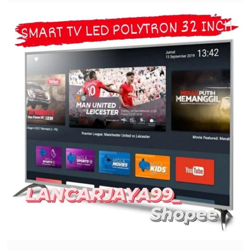 Jual smart tv led Polytron 32 inch digital PLD32CV1869 | Shopee Indonesia