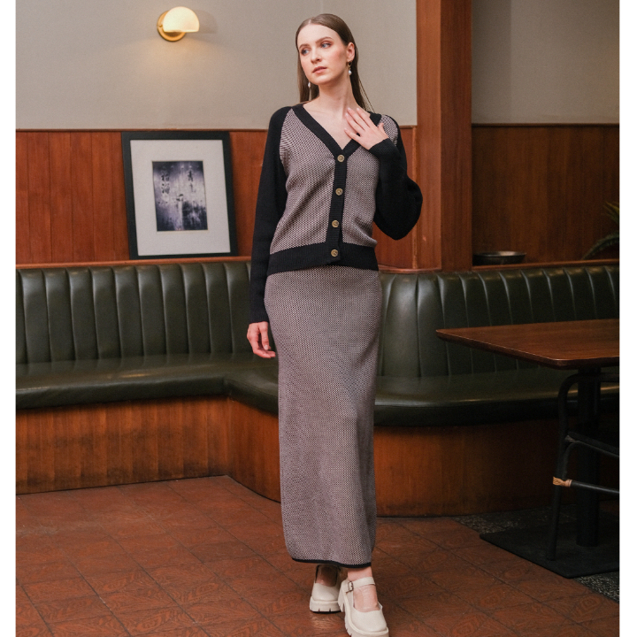 Jual Asiro Dixie Blouse Outer Hana Skirt Rok Bawahan Set Wanita ...