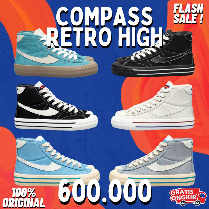Jual [ORIGINAL] COMPASS RETROGRADE HIGH | Shopee Indonesia