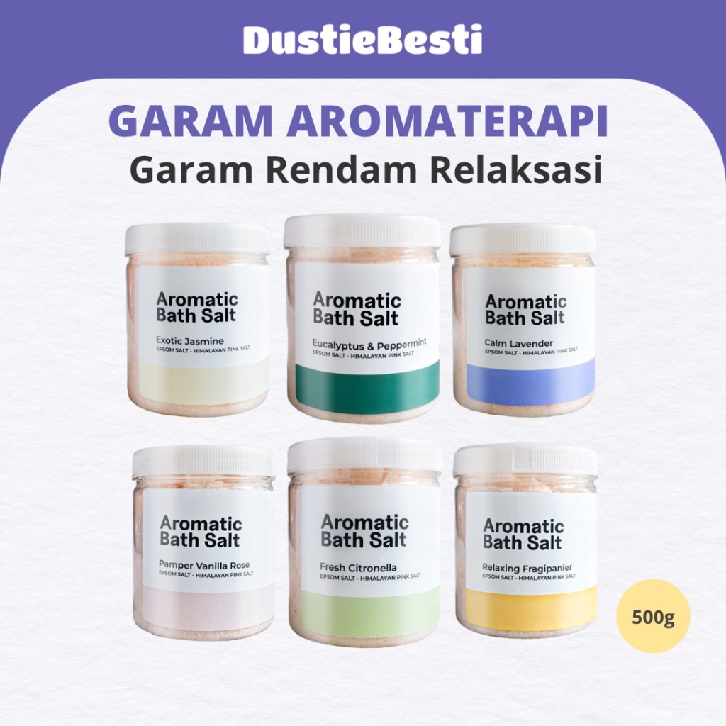 Jual Aromatic Bath Salt - Garam Mandi Aromaterapi 500g | Shopee Indonesia