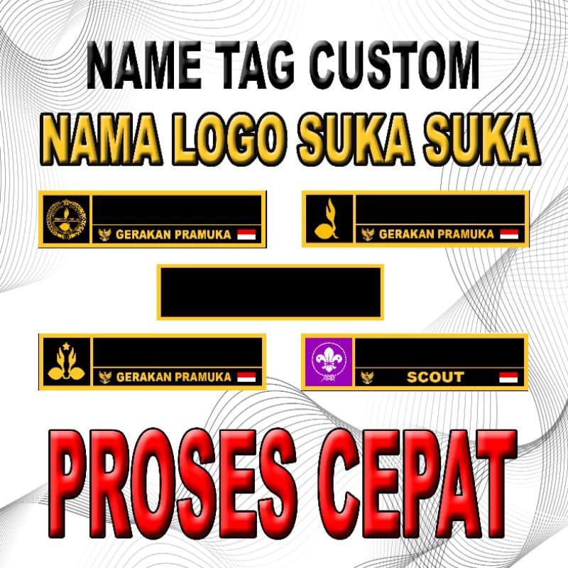 Jual Name tag/papan nama dada custom nama | Shopee Indonesia
