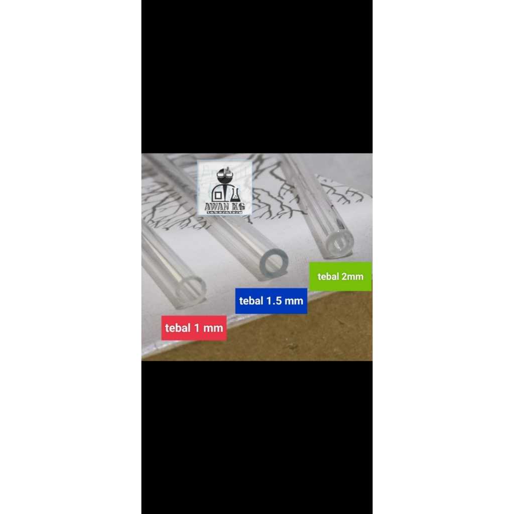 Jual pipet kaca pyrex tebal 1.5mm tahan panas panjang 10cm isi 5pcs ...