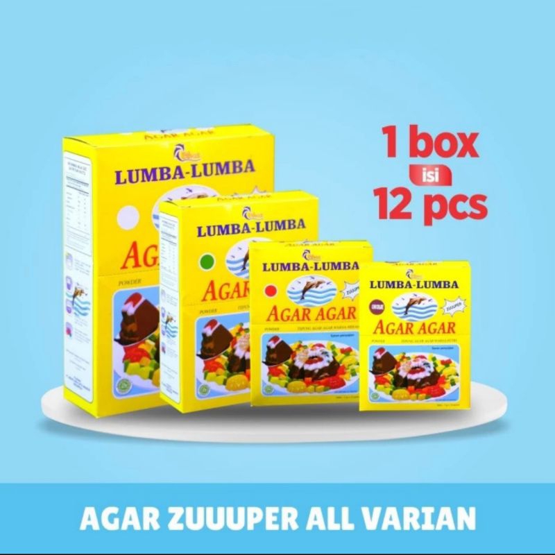 Jual ETHOZ Lumba Lumba Zuuuper / Super Agar Agar Powder 1 Box ( 12 Pcs ...