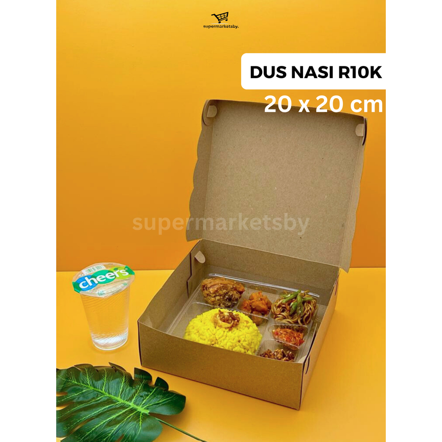 Jual [FOBO] Dus Nasi Kotak Renda / Box Nasi Catering Hajatan R8 R10K ...
