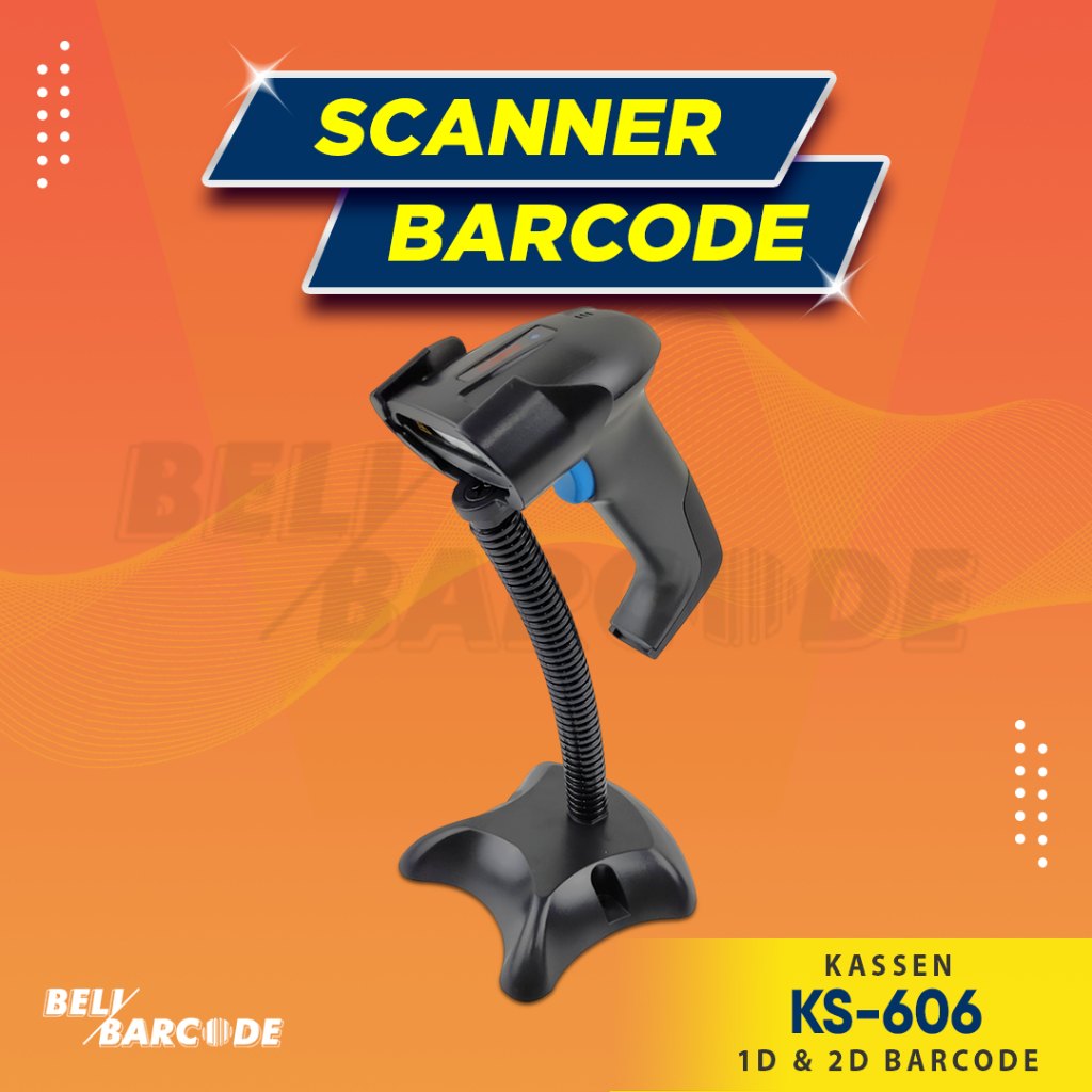 Jual Kassen KS-606 Wireless Bluetooth Scanner Barcode 2D Scan Laser ...