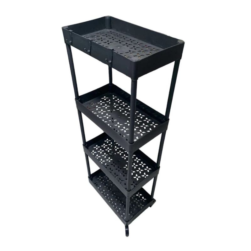 Jual RAK KOTAK 4 SUSUN HITAM | Shopee Indonesia