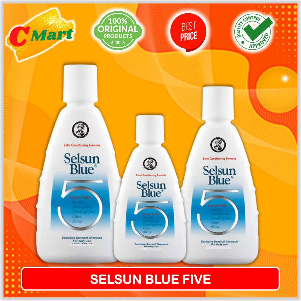 Jual Selsun Blue Five Anti Dandruff Shampoo 50ml & 120ml & 200ml ...